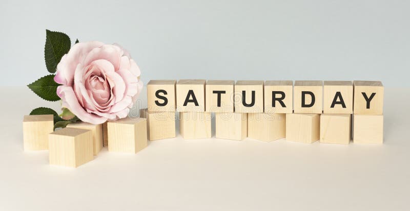 Wooden Cubes. Weekday Concept Stock Image - Image of wood, text: 211431705