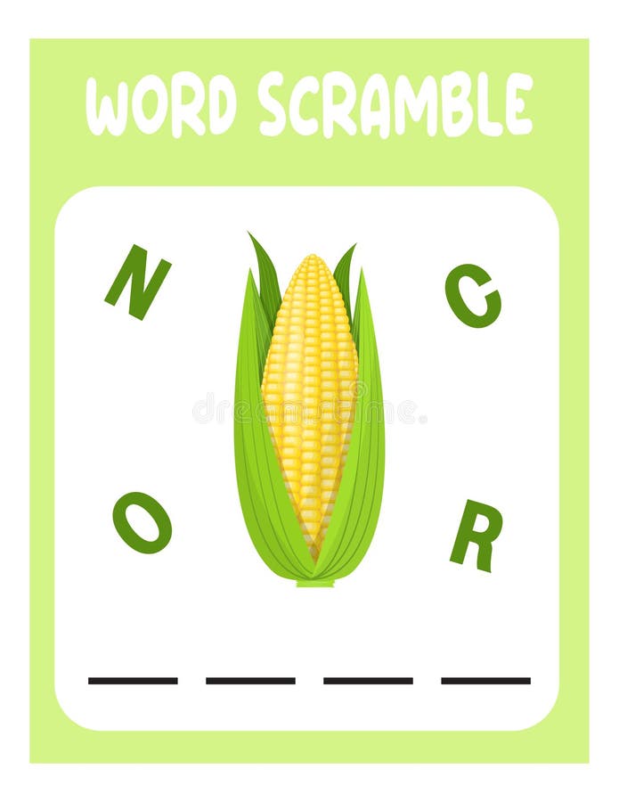 Corn. Educational Material for the Study of Vegetables. a Word on the ...