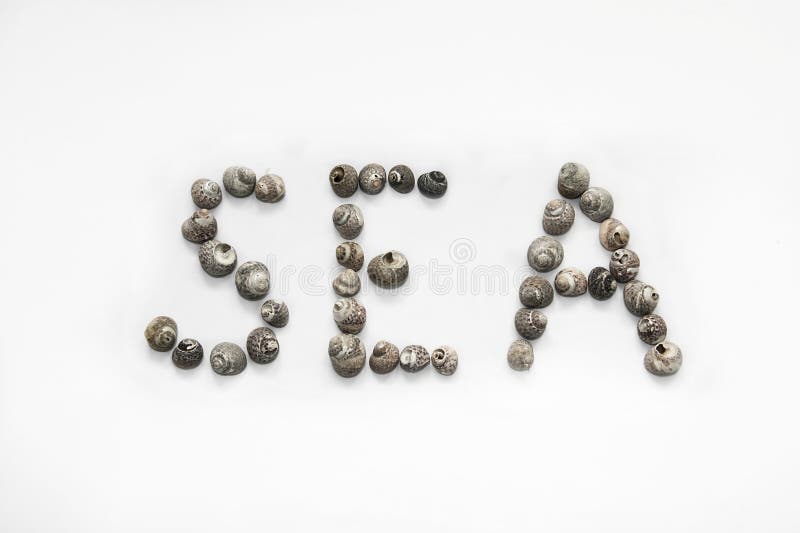 The word sea stock image. Image of font, lettering, fragment - 67742877