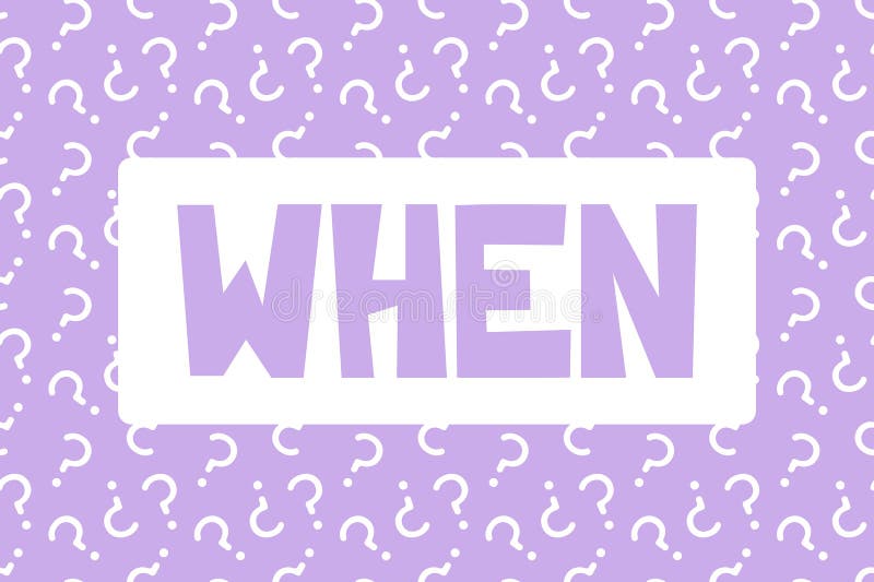 When Word on Seamless Pattern Background with Question Marks. Question ...