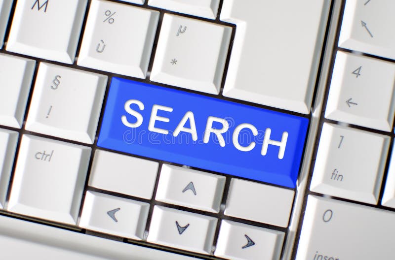 Word Search on Computer Keyboard Key Stock Image - Image of computer ...