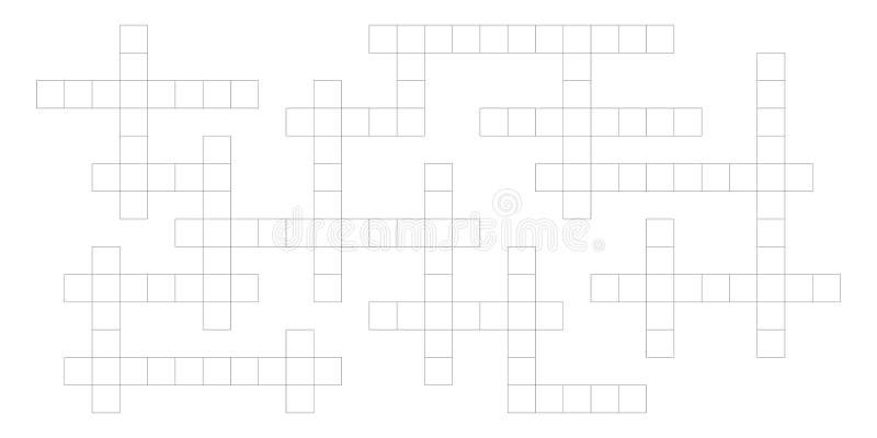 Word Search Puzzle Template with Blank Grid. Creative Flat Illustration ...