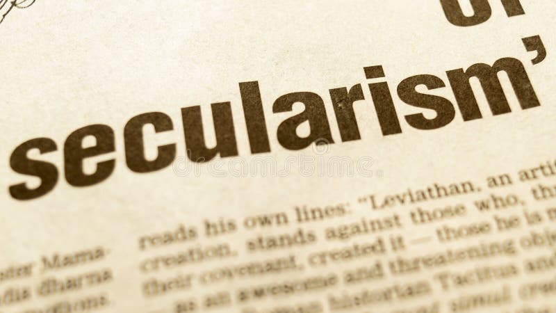 The Word Secularism in English Newspaper Stock Photo - Image of english ...