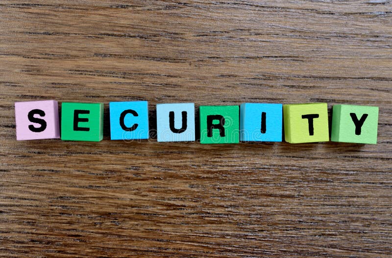 The word Security on table stock image. Image of access - 74200795