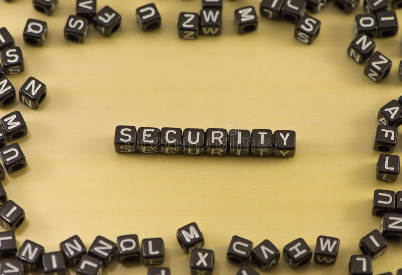 The Word Security In A Dictionary Stock Image - Image of cover, close ...