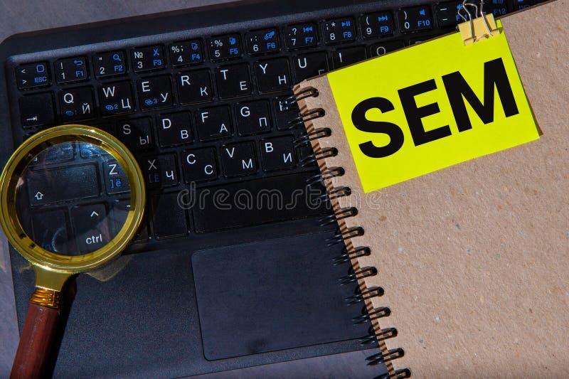 Word SEM. it is an Abbreviation for Search Engine Marketing Stock Image ...