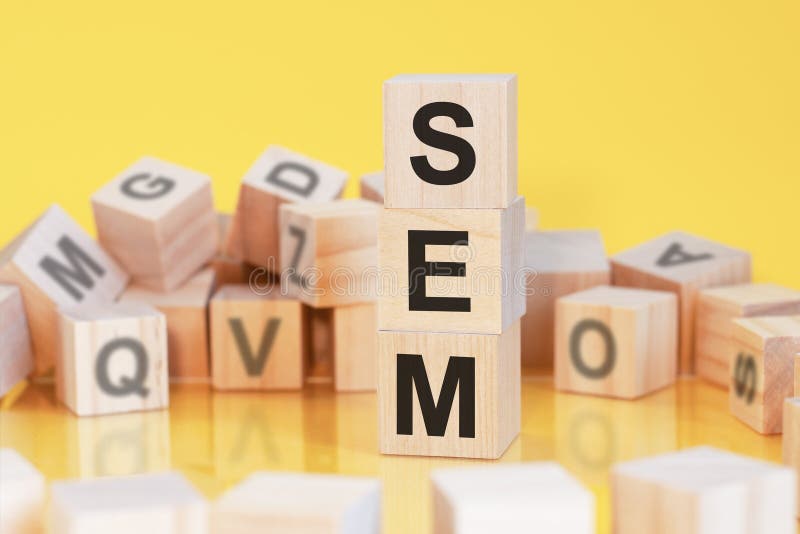 Word Sem from Wooden Blocks with Letters, Concept Stock Photo - Image ...