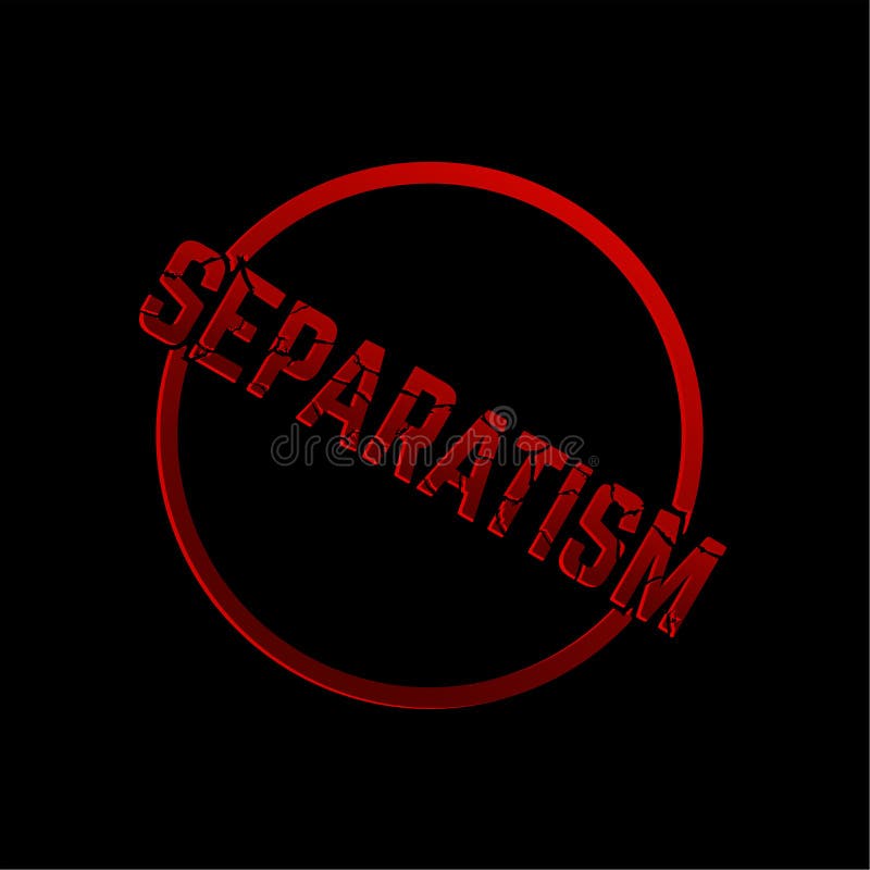 The word Separatism stock vector. Illustration of isolated - 95968103
