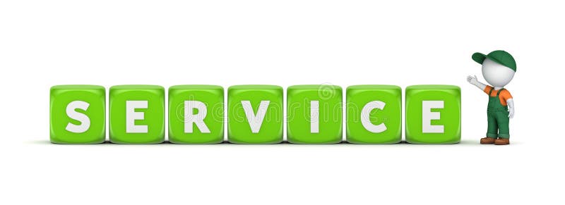 Word SERVICE and Stack of Dollars. Stock Illustration - Illustration of ...