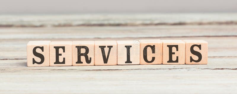 Our Services Text on Red Traffic Sign Stock Image - Image of stop ...