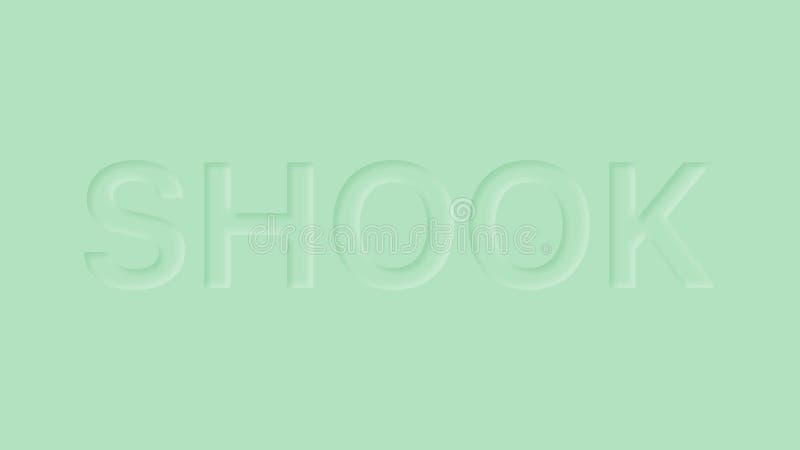 Word Shook in Pastel Color. Trendy Neumorphism Loop Animation Stock ...