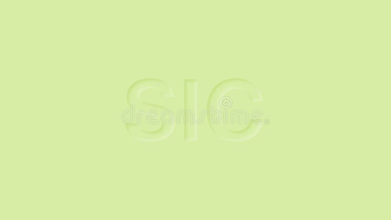 Word Sic in Pastel Color. Trendy Neumorphism Loop Animation Stock ...