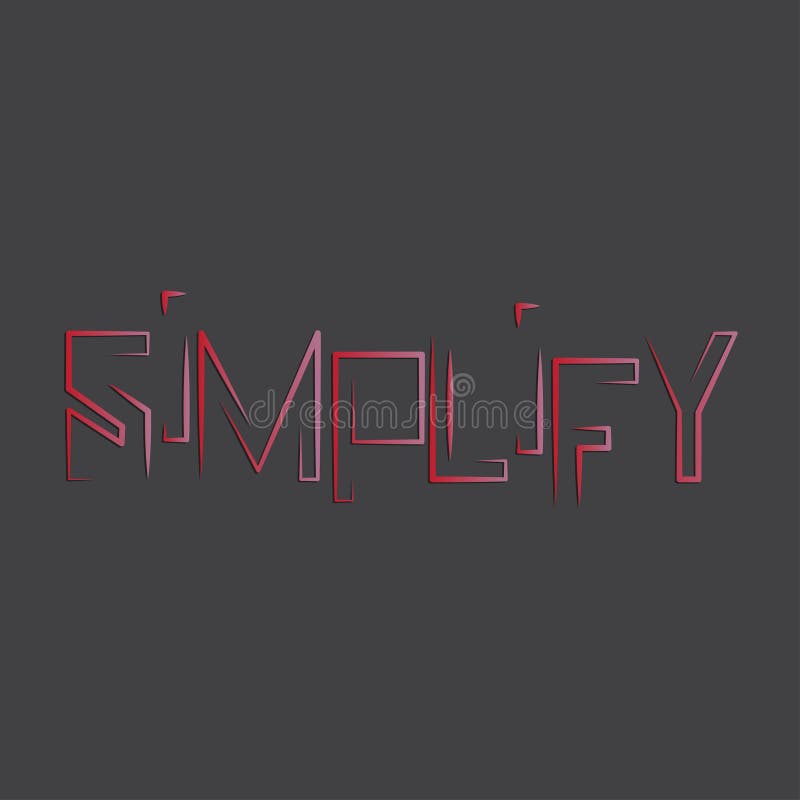 Simplify Word Stock Illustrations – 571 Simplify Word Stock ...