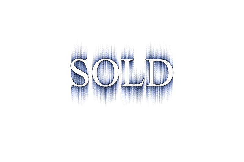 Word: Sold stock illustration. Illustration of sale, office - 70311