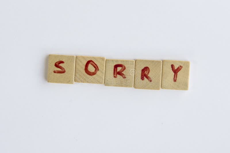 The word Sorry stock image. Image of learning, article - 88425785