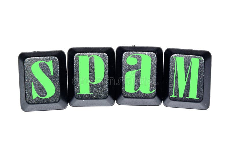 The Word Spam on Your Keyboard Keys Stock Image - Image of message ...