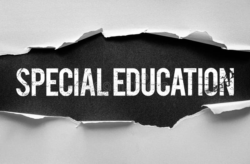 Word "SPECIAL EDUCATION" Revealed Under Torn Paper. Stock Image - Image ...