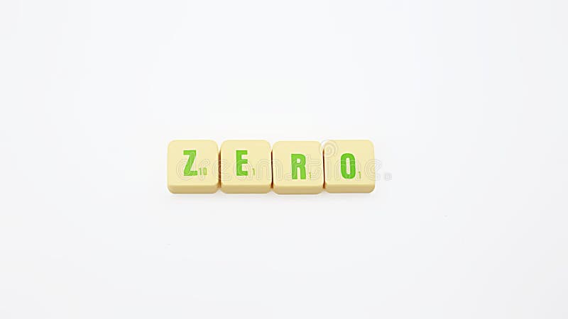Zero Spelled on Lined Paper Stock Photo - Image of spelled, print: 57578922