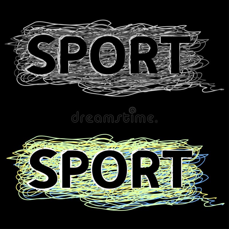 Word Sport is from Stylized Letters Stock Vector - Illustration of ...