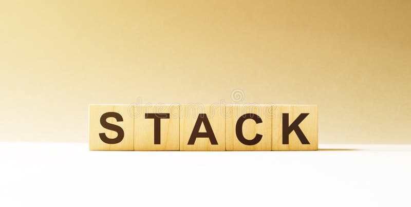 Word Stack Made with Wood Building Blocks Stock Photo - Image of ...