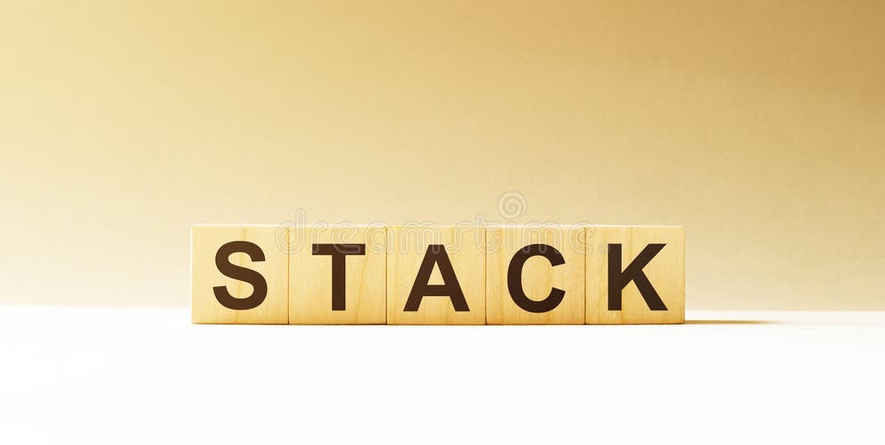 Word Stack Made with Wood Building Blocks Stock Photo - Image of ...