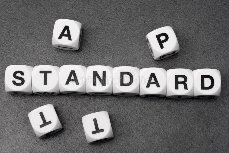 The Word Standard Operation Procedure on Torn Paper on Red Notepad ...