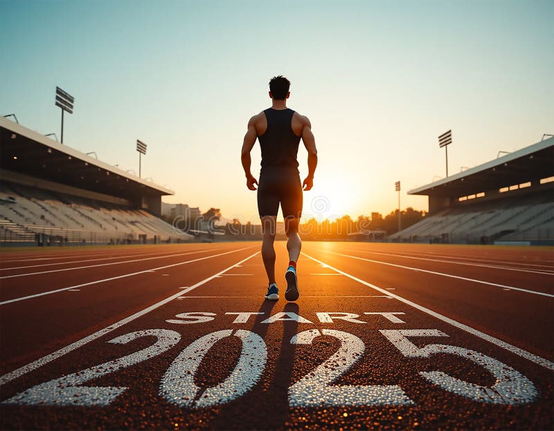 Word Start 2025 Written on Track and Field and the Athlete Prepares for ...