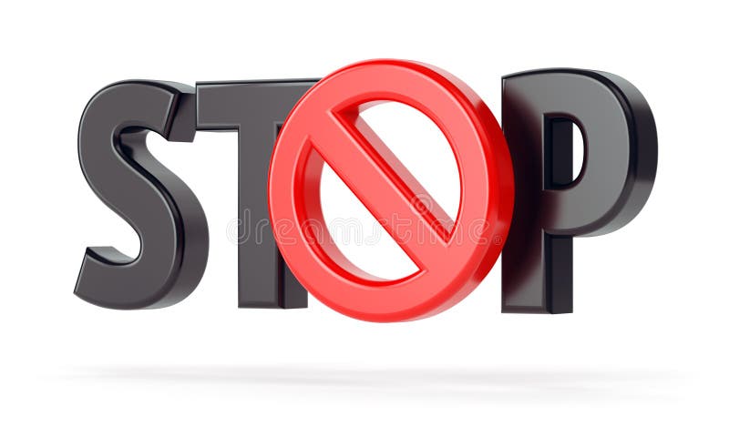 Forbidden sign concept stock illustration. Illustration of restrict ...