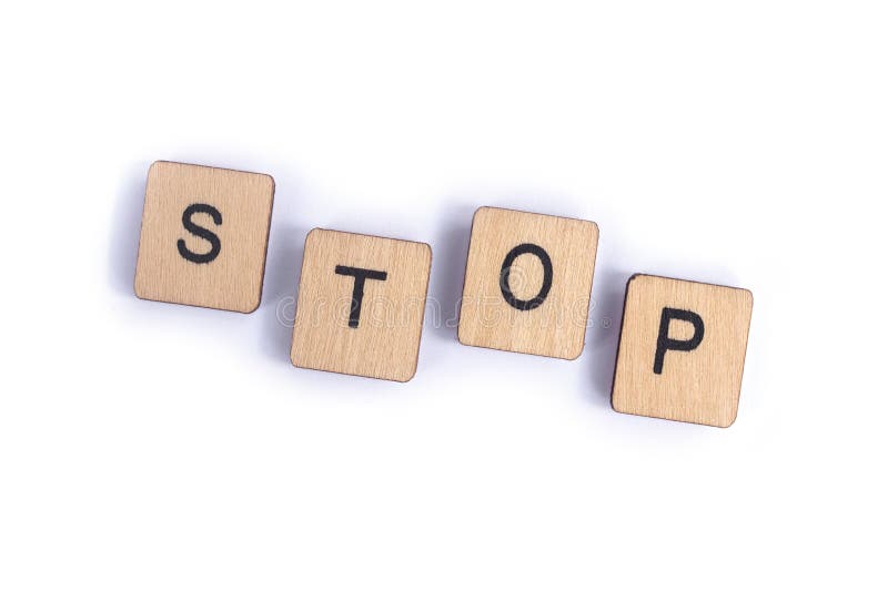 The word STOP stock image. Image of race, barricade - 121976331