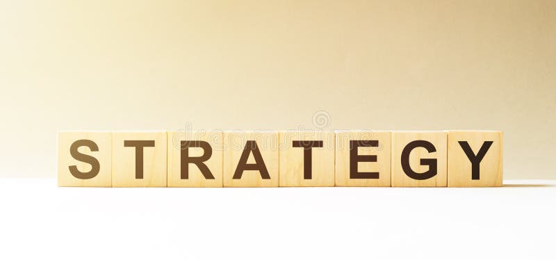 Word STRATEGY Made with Wood Building Blocks Stock Photo - Image of ...