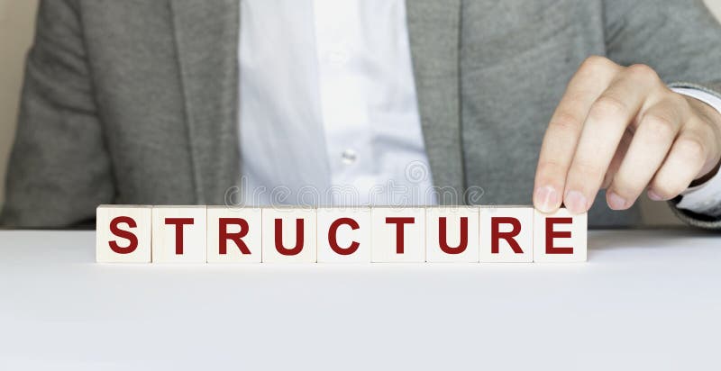 Word STRUCTURE Made with Wood Building Blocks Stock Image - Image of ...