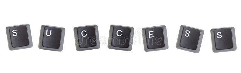 The Word Success is Lined with Keys on a Computer Keyboard. Stock Image ...
