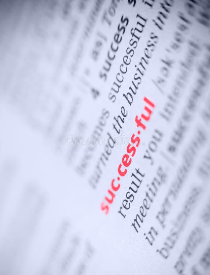 Word successful, macro stock image. Image of field, triumph - 18158829