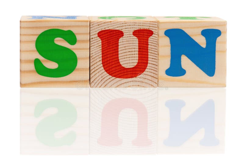 Word sun stock photo. Image of school, elements, design - 44118906