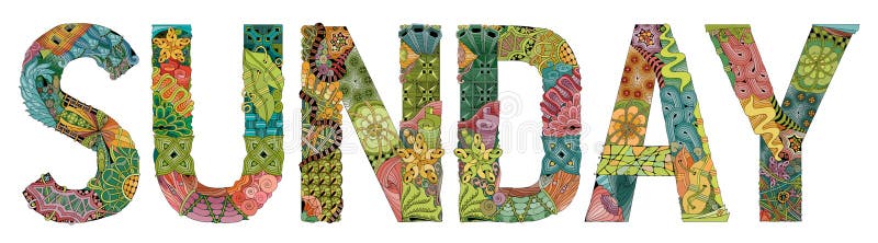 Sunday Word Stock Illustrations – 3,078 Sunday Word Stock Illustrations ...