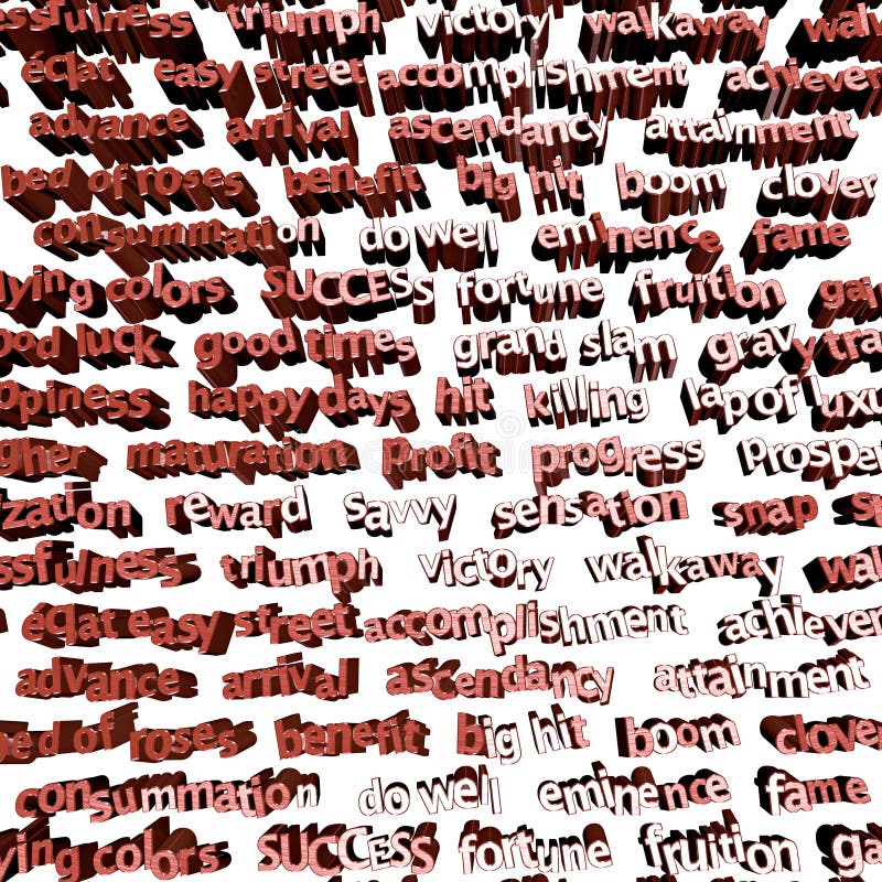 Word Tag Cloud on White Background Stock Illustration - Illustration of ...