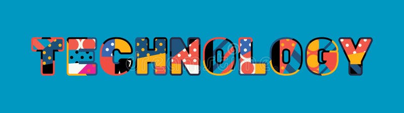 Technology Concept Word Art Illustration Stock Vector - Illustration of ...