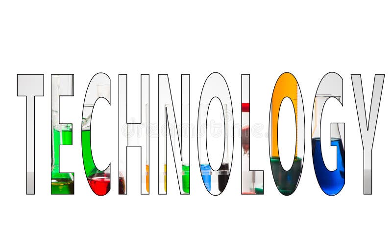 Word Technology in Modern Glowing Low Poly Design. Futuristic ...