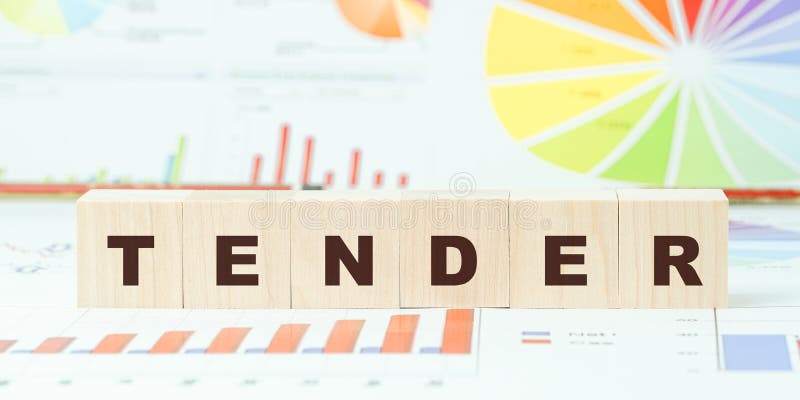 Word Tender Made with Letters on Wooden Blocks on Table Stock Image ...