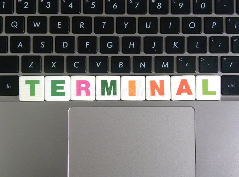 Word Terminal on Keyboard Background Stock Photo - Image of idea ...