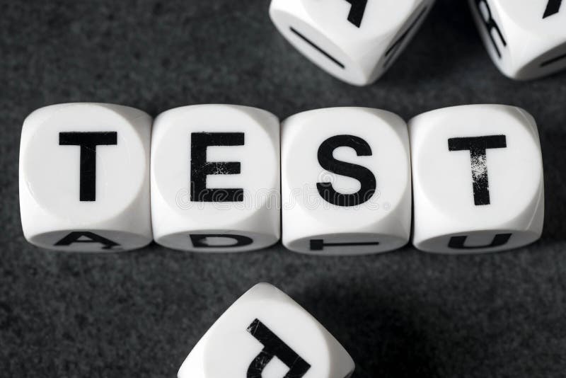 Word Test Aangaande De Achtergrond Van Schoollevering Foto Met ...