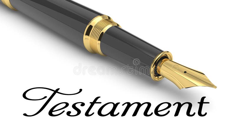 Testament stock illustration. Illustration of document - 99846289