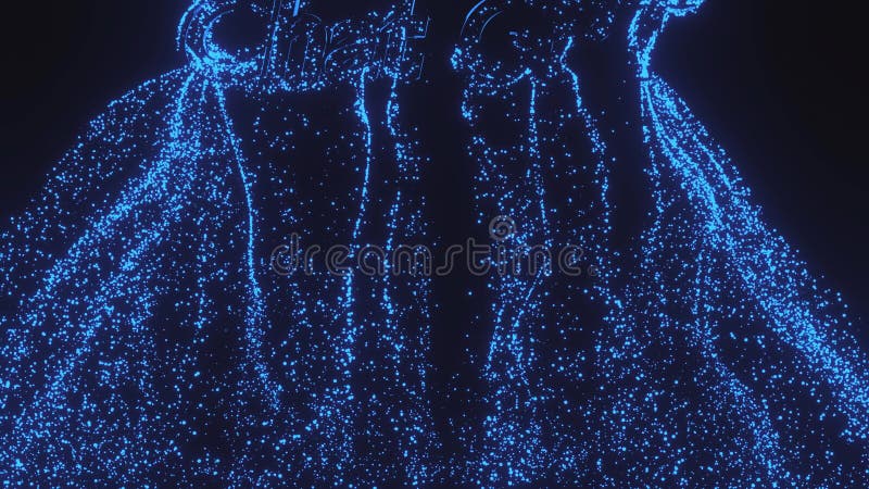 Word Text Chat GPT Animation Green Particles. Loading Animated Logotype ...