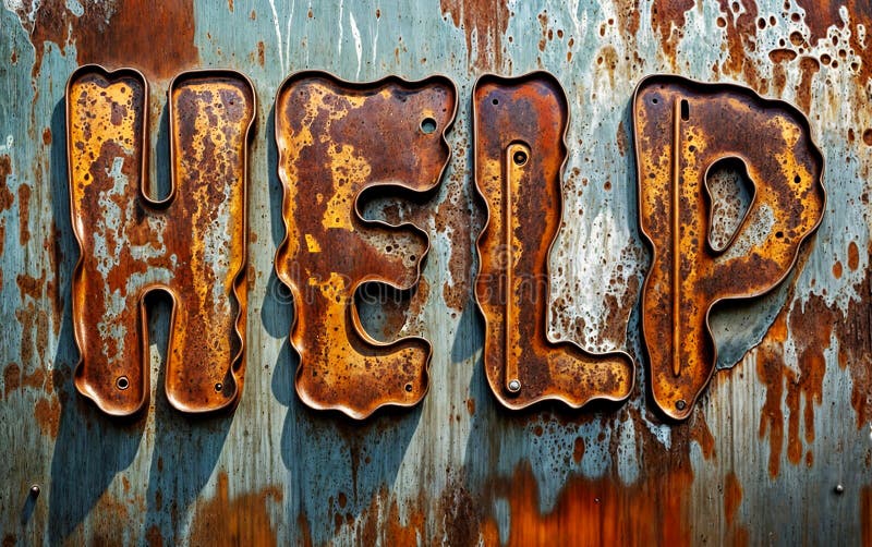 Rustic Metal Letters Stock Illustrations – 340 Rustic Metal Letters ...