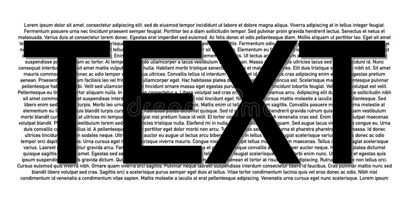 Word Text on Lorem Ipsum Background Vector Stock Vector - Illustration ...