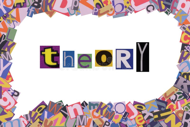 Word Theory from Cut Newspaper Letters into a Speech Bubble from ...