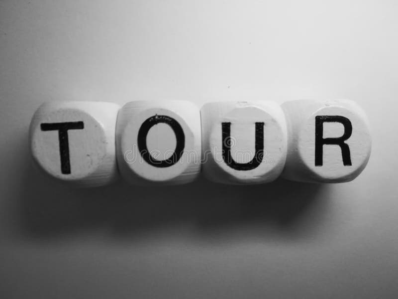 The Word Sea Tour Composed of Seashells on a White Background. the ...