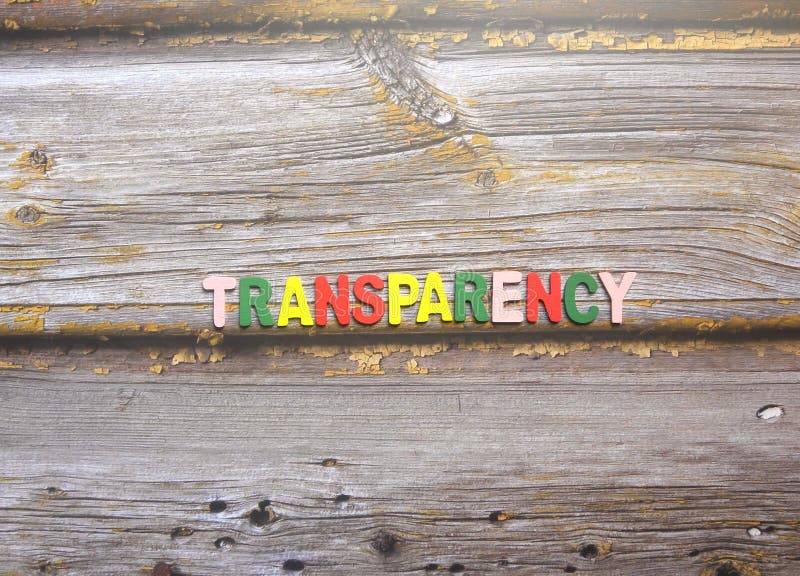 Transparency Word from Wooden Blocks Stock Image - Image of clear, open ...