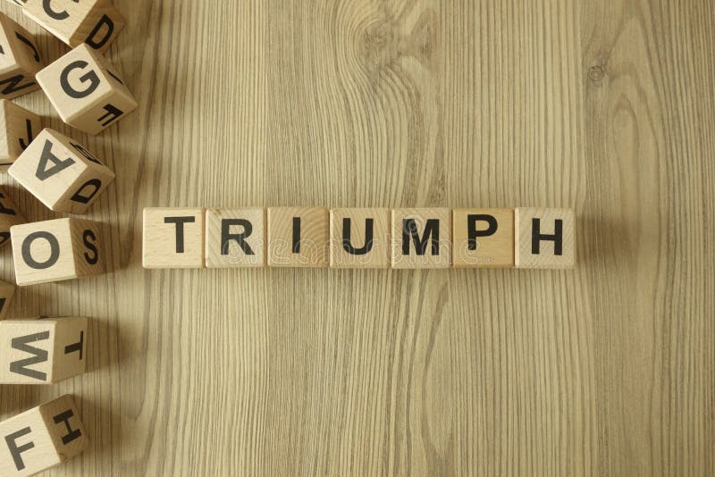 Triumph Word Cloud Hand Writing Concept Stock Photo - Image of ...