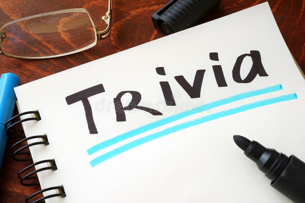 Word Trivia Written on a Notebook. Stock Image - Image of fact, learn ...